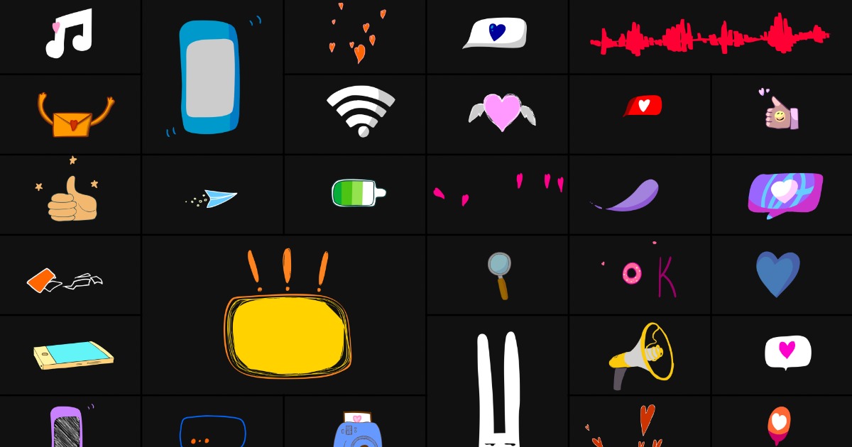 Social Media Stickers (03.07) | 2D Textures & Materials | Unity Asset Store