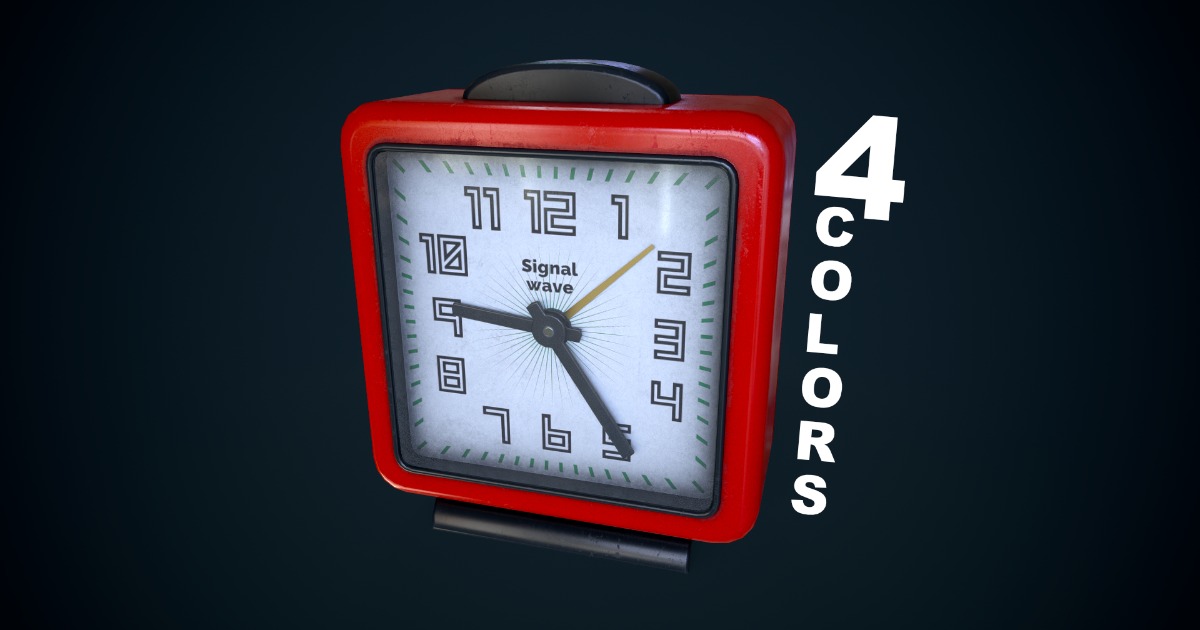 Retro Alarm Clock | 3D Electronics | Unity Asset Store