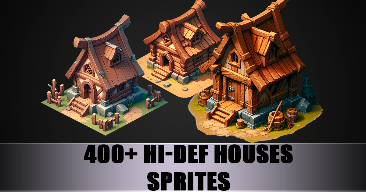 Hi-Def Dream Land Houses 460+ Sprites | 2D Icons | Unity Asset Store