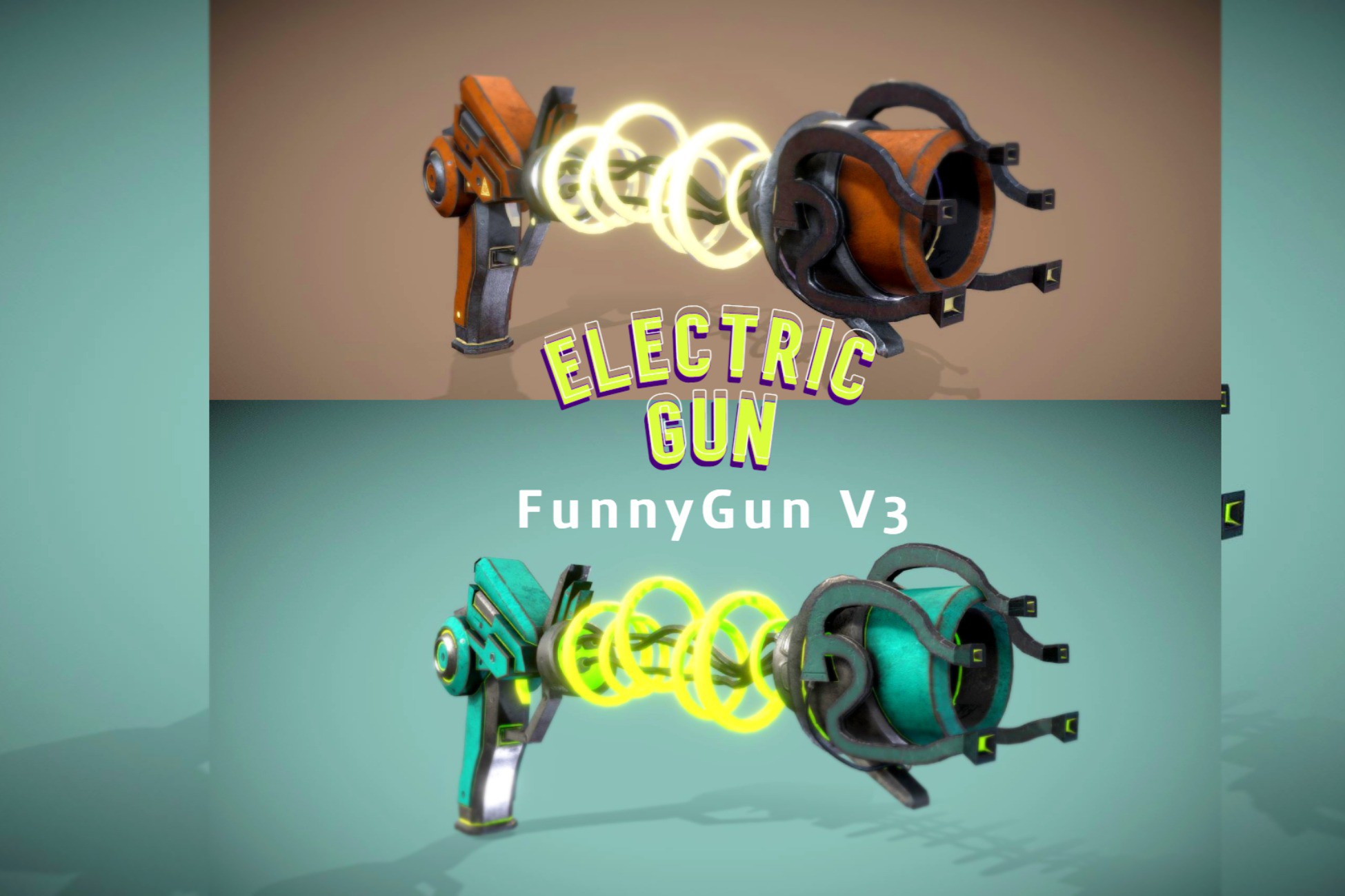 FunnyGun V3 Electric Gun | 3D Weapons | Unity Asset Store
