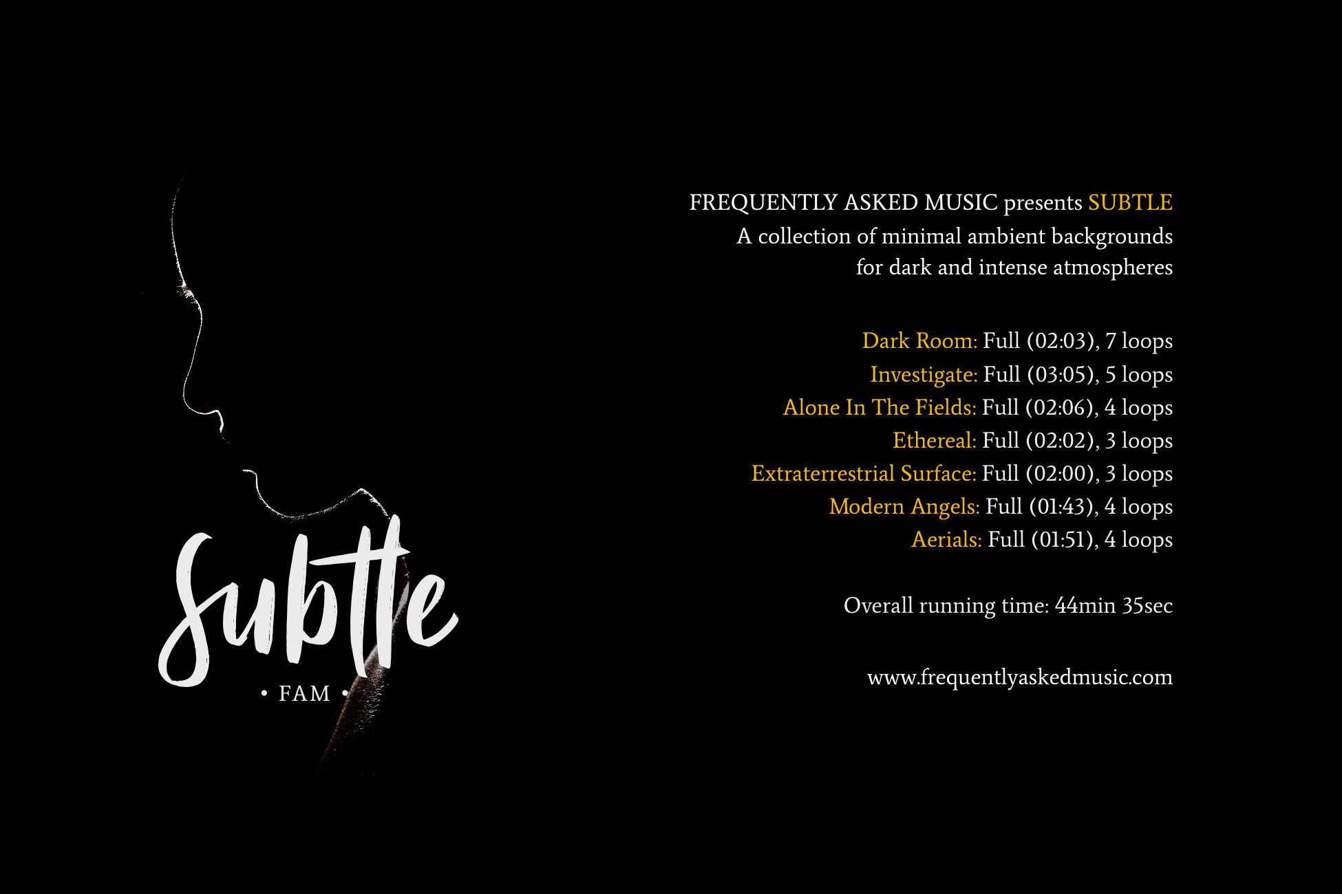 Subtle - Ambient Music Backgrounds | Audio Music | Unity Asset Store