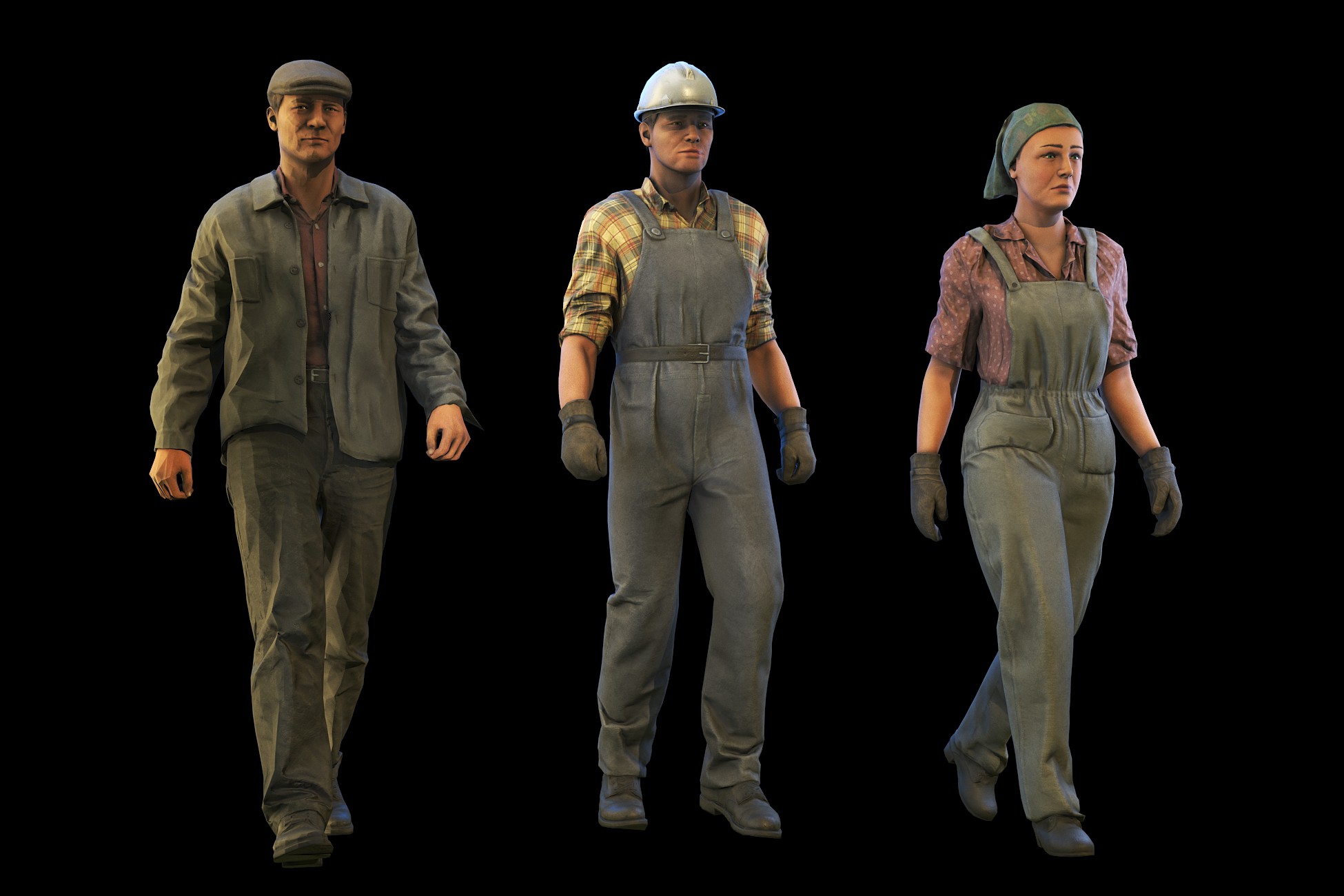 Soviet People: Factory | 3D Characters | Unity Asset Store