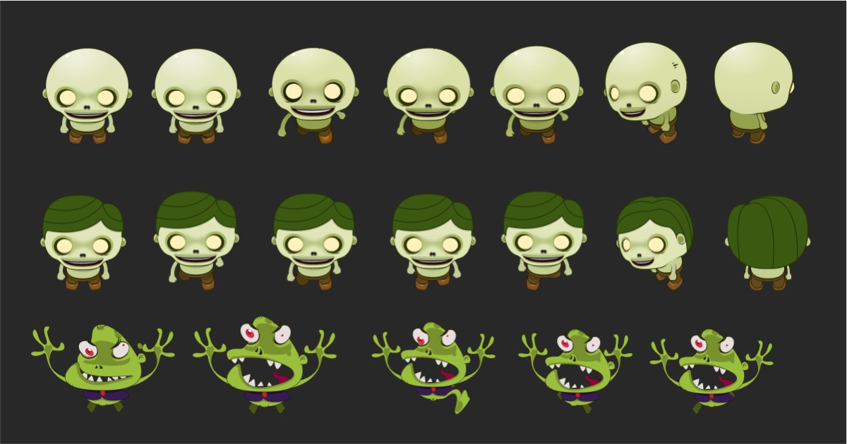 Top-Down Zombie Pack | 2D Characters | Unity Asset Store