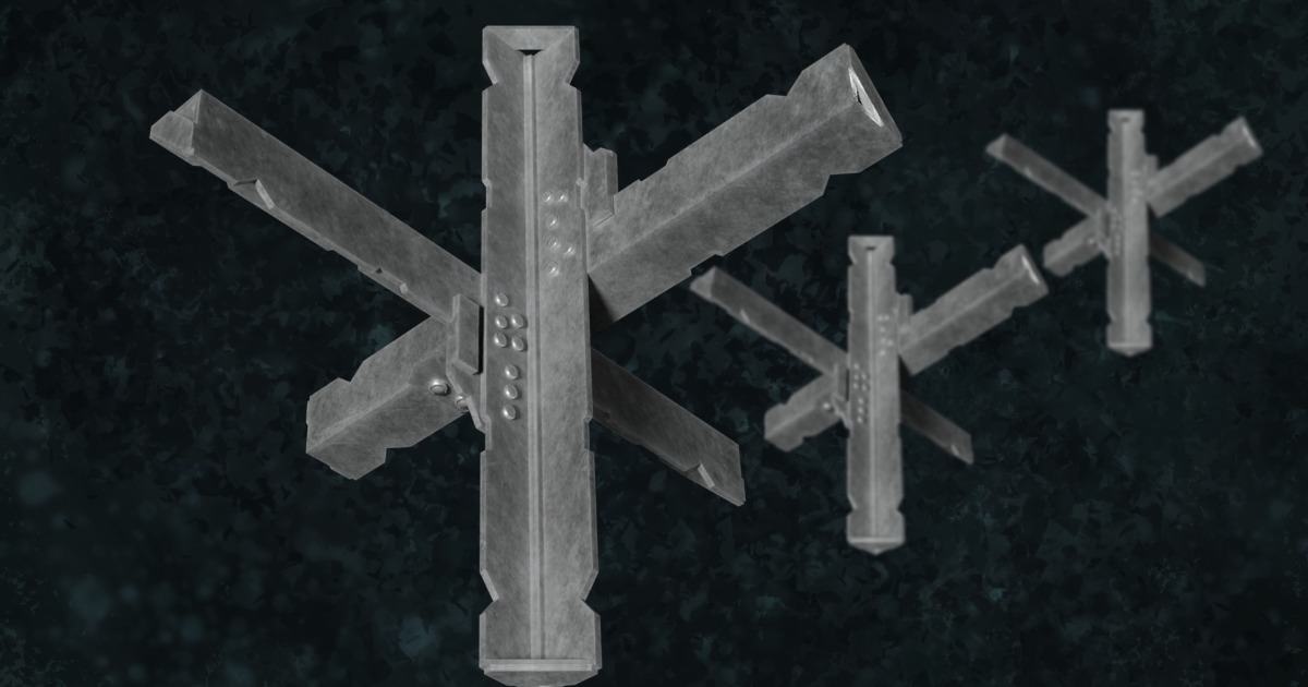 Military Anti Tank Hedgehogs N2 Series Metal Fortress Obstacle | 3D ...