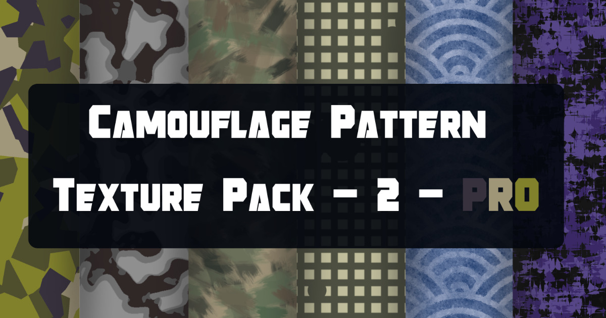 Camouflage Texture Pack - 2 - PRO | 2D Textures & Materials | Unity ...