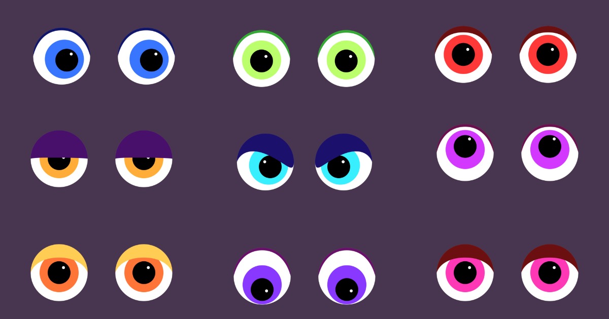 Cartoon Eyes Icons (29.04.25) | 2D Textures & Materials | Unity Asset Store