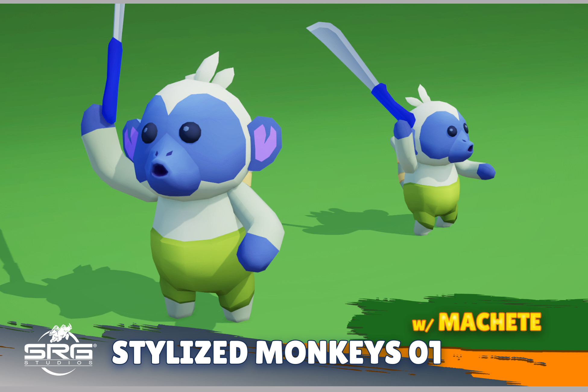 Stylized Monkeys 01 | 3D Characters | Unity Asset Store