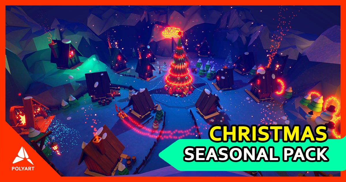 PolyArt - Christmas Seasonal Pack | 3D Fantasy | Unity Asset Store