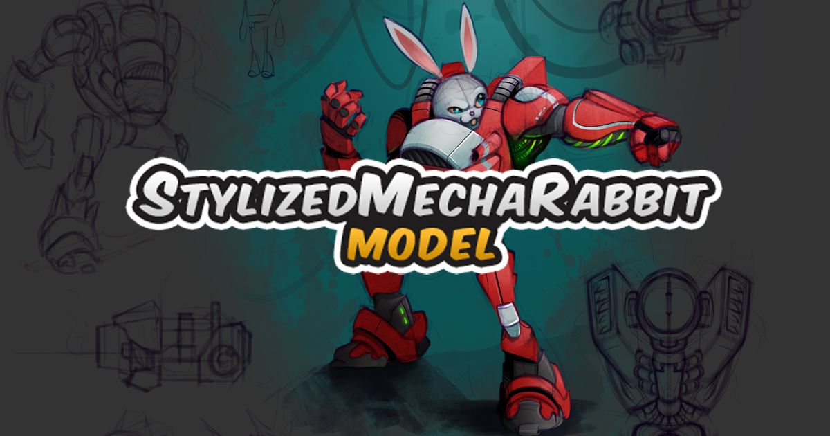 Stylized Rabbit Mecha | 3D Robots | Unity Asset Store