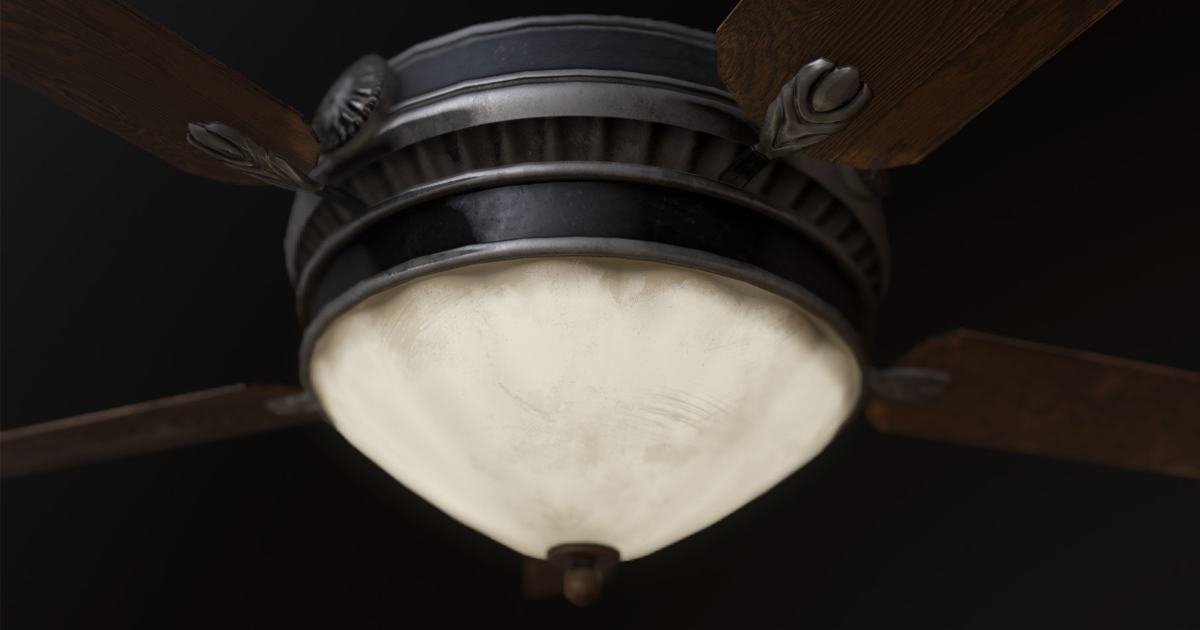 Tim's Assets - Old Ceiling Fan | 3D Props | Unity Asset Store