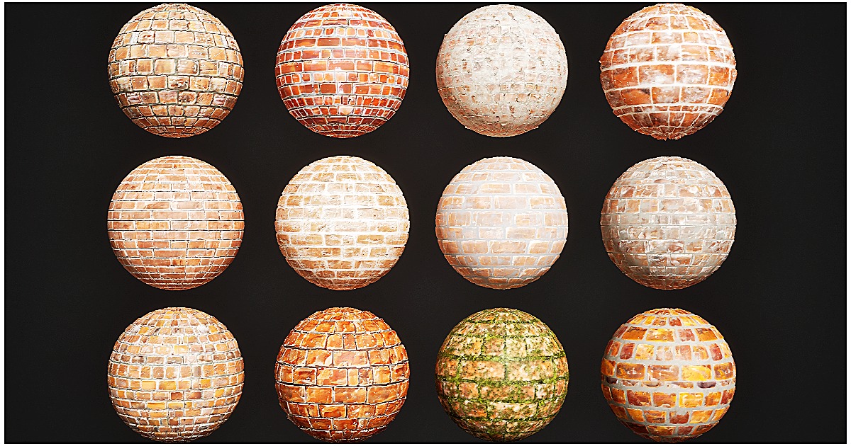 Stylized Materials - Brick 1 | 2D Brick | Unity Asset Store