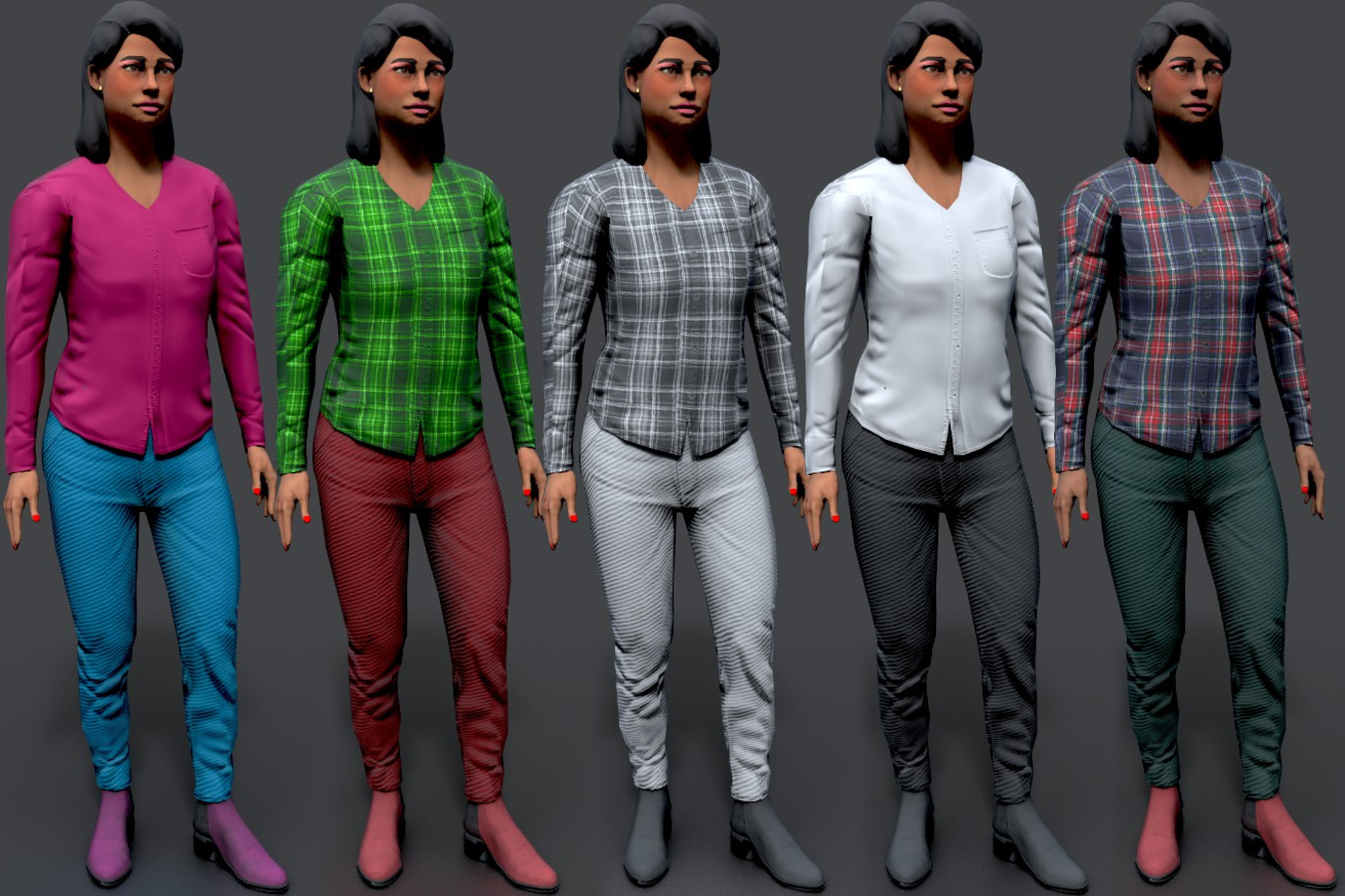 SouthAsian_Women | 3D 캐릭터 | Unity Asset Store