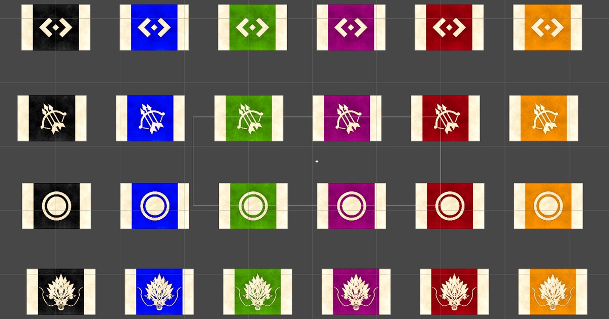 FlagCollection_PresetKitV3_DoragonAndMore | 2D GUI | Unity Asset Store