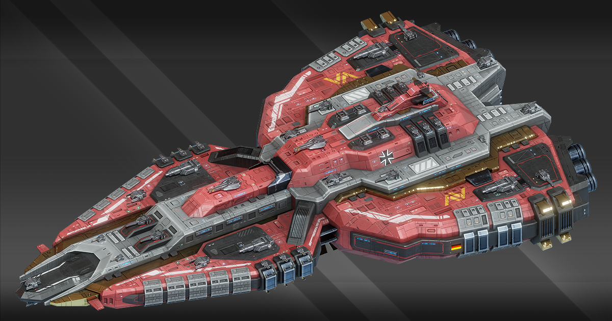 Spaceship Gsn Siegfried Class Battleship 3d Space Unity Asset Store