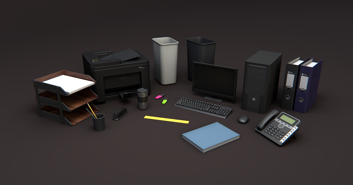 Zeta's Office Supplies | 3D Interior | Unity Asset Store