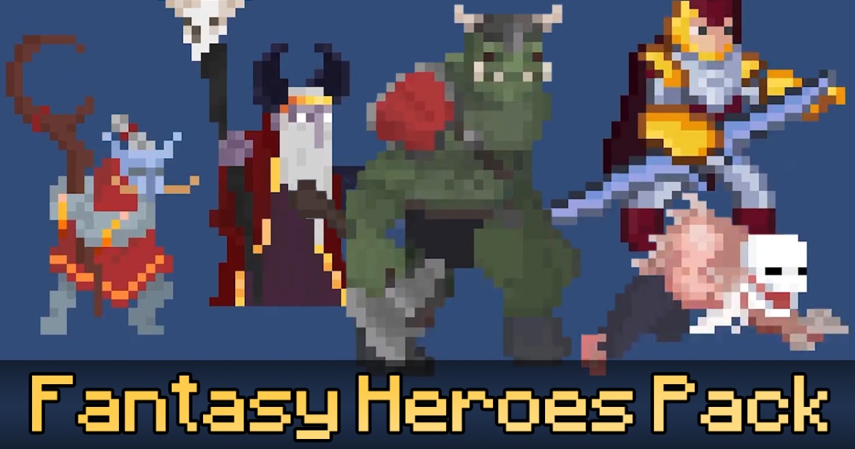 Fantasy Heroes Pixel Pack 1 | 2D Characters | Unity Asset Store
