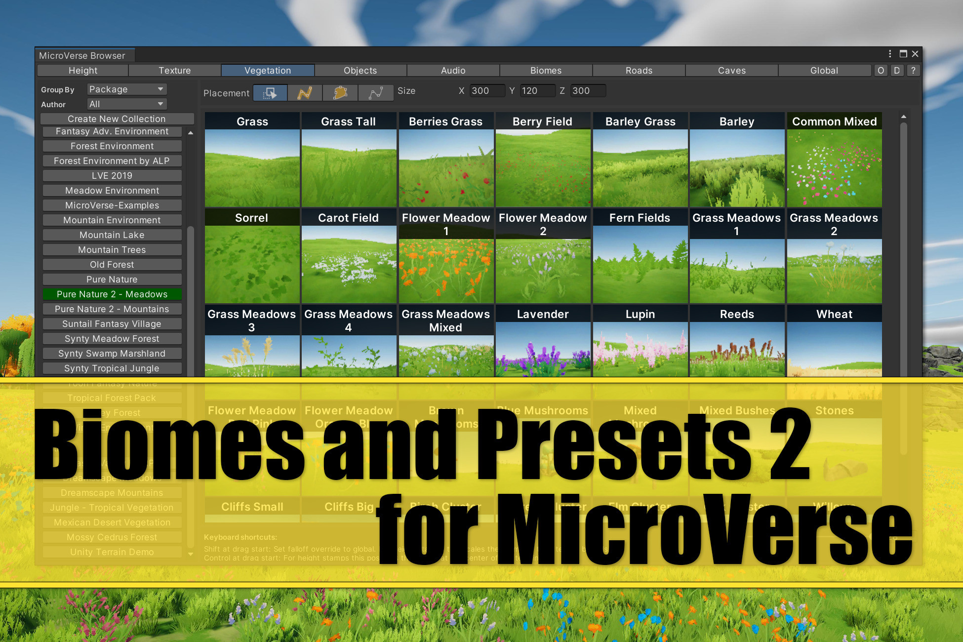Biomes and Presets 2 for MicroVerse | Terrain | Unity Asset Store