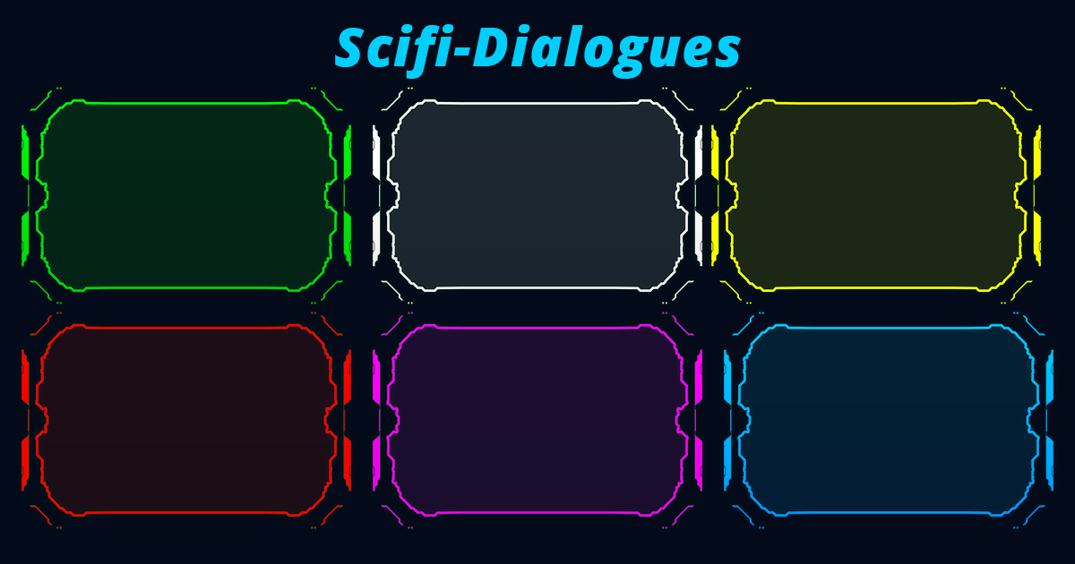 Sci-Fi Ui-Scifi 500 Dialogues Pack | 2D GUI | Unity Asset Store
