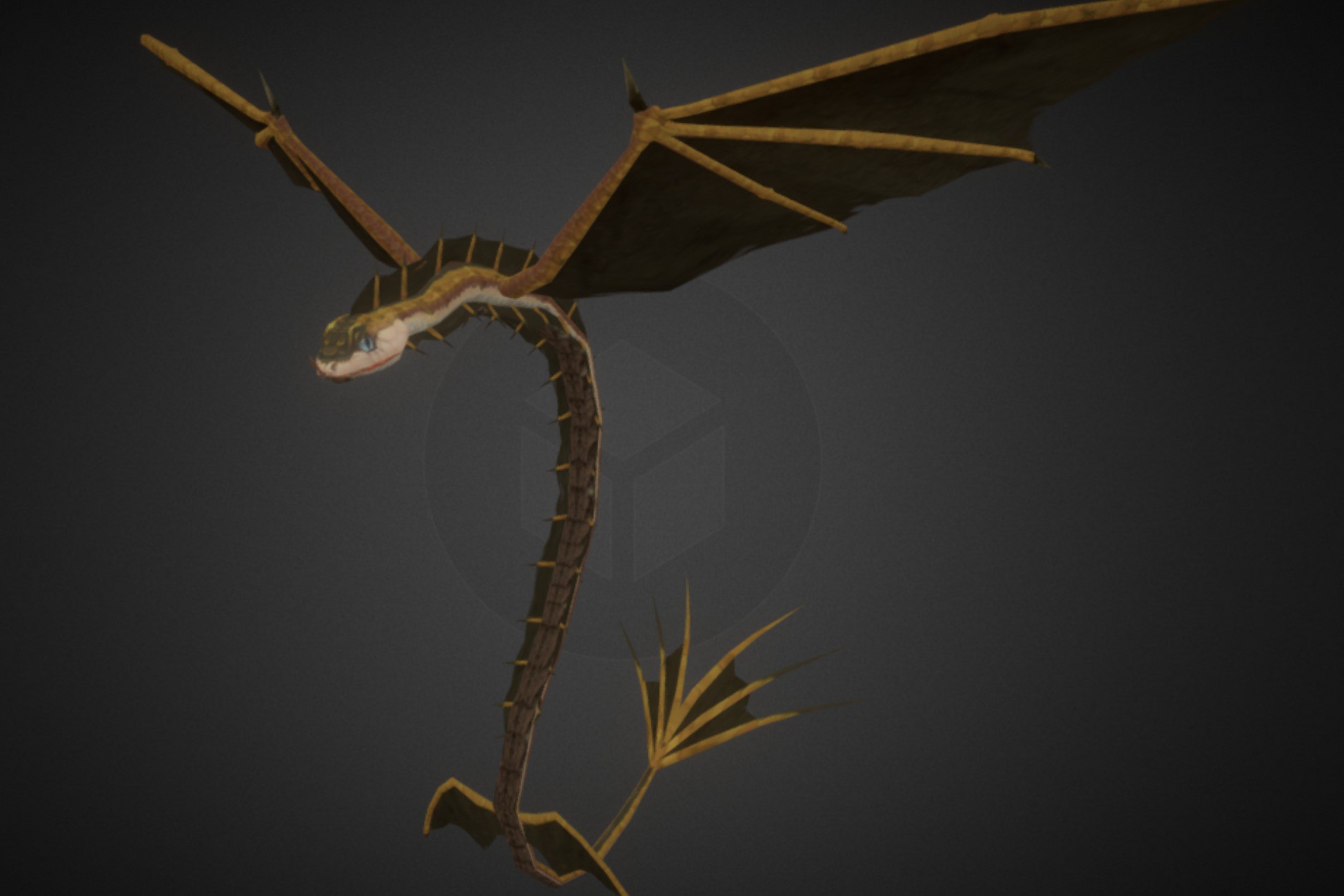 Small Amphipteran Thunder | 3D Creatures | Unity Asset Store