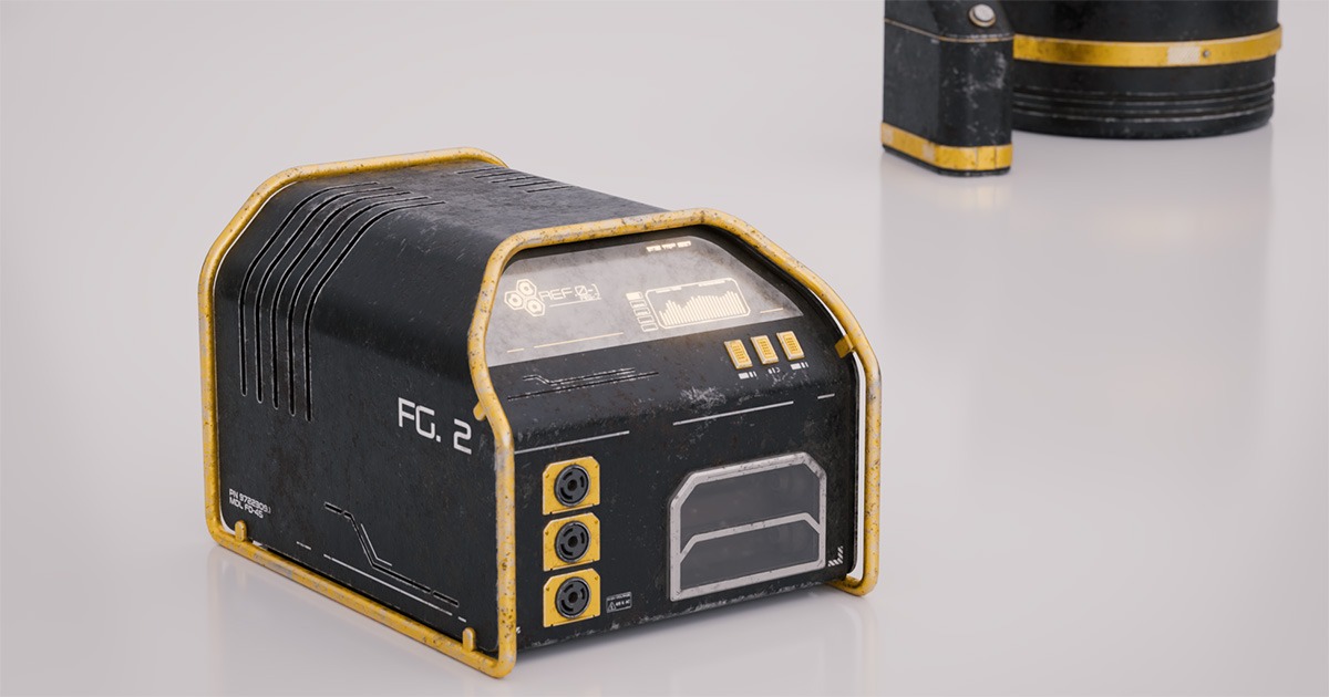 Frontier - Portable Field Generator | 3D Industrial | Unity Asset Store