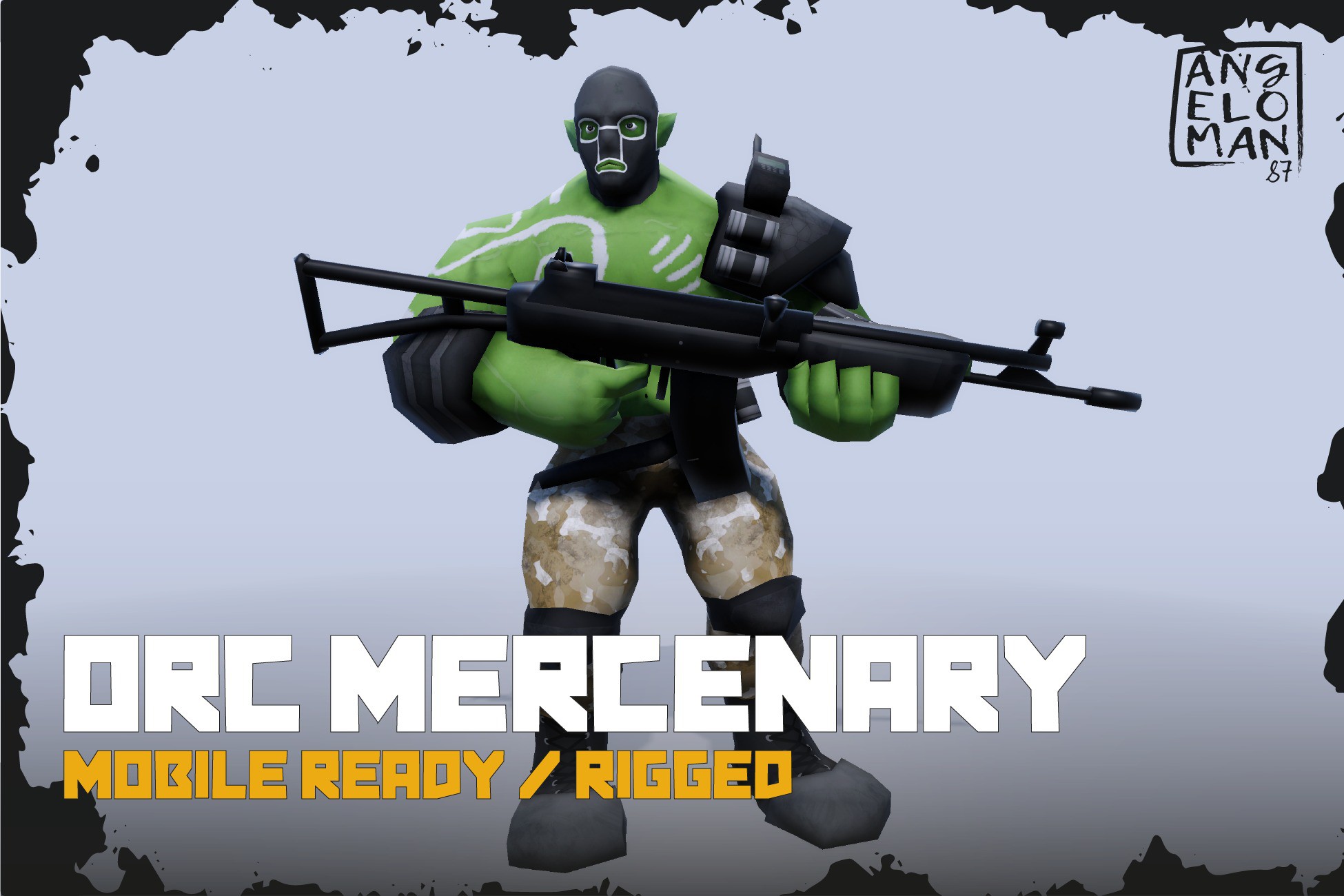 Orc Mercenary (Mobile) | 3D Characters | Unity Asset Store