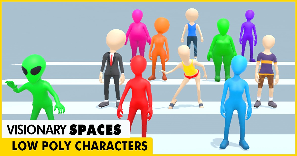 Low Poly Rigged Characters | 3D Characters | Unity Asset Store