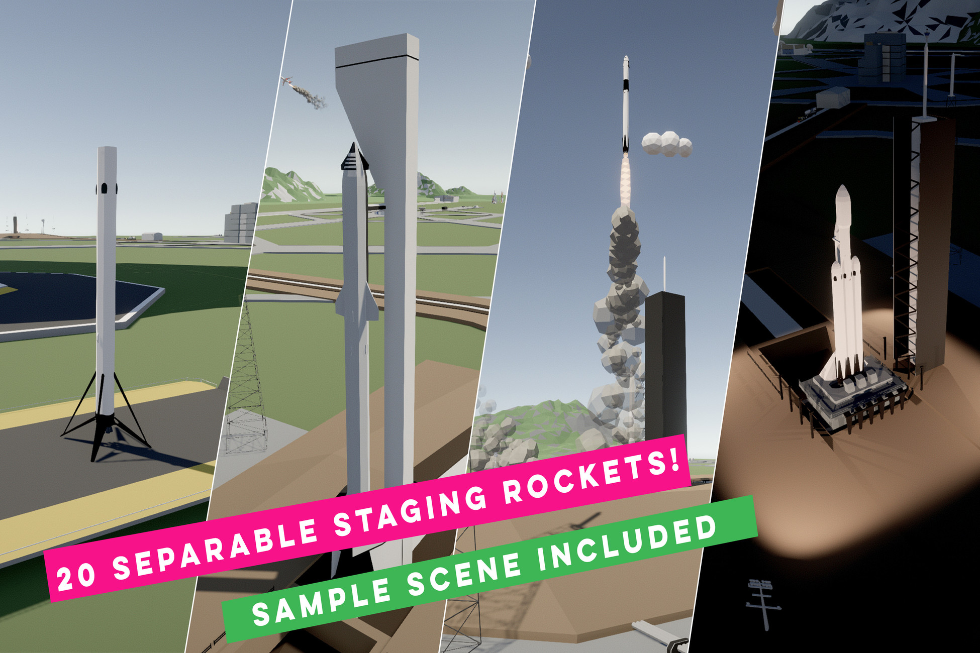 Low Poly Rocket Launch Complex Pack | 3D Space | Unity Asset Store