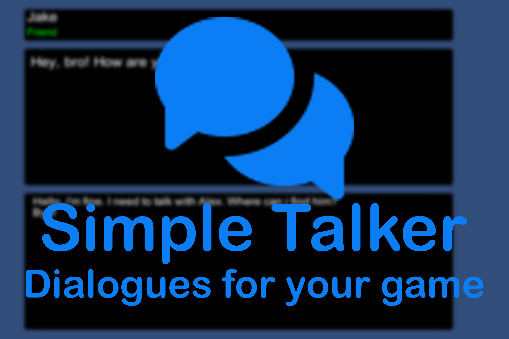 Simple Talker: Dialogues for your game | Systems | Unity Asset Store