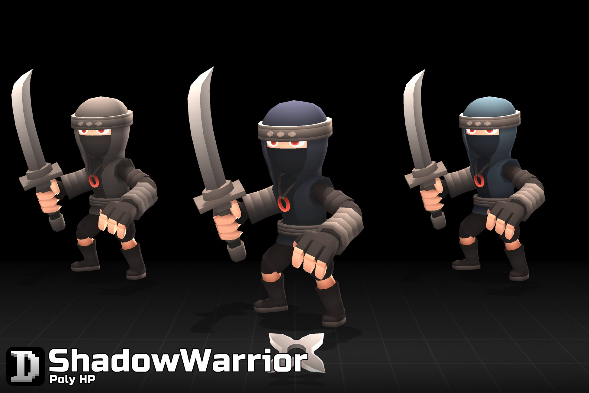 Poly HP - ShadowWarrior | Characters | Unity Asset Store