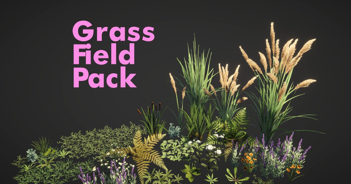 Grass Field Pack | 3D Vegetation | Unity Asset Store