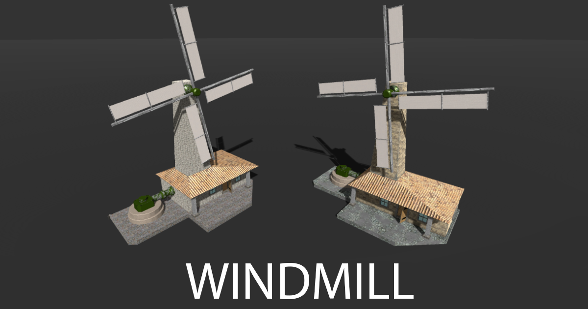 Windmill models | 3D 역사적 건조물 | Unity Asset Store