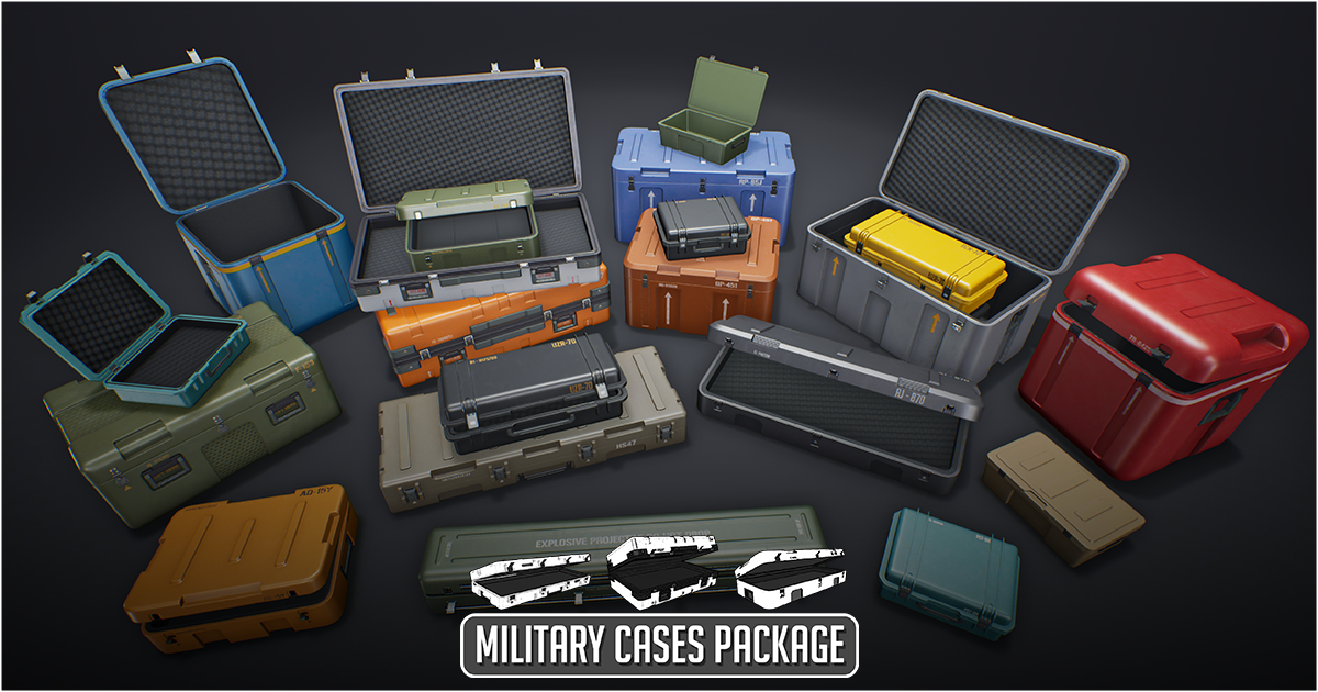 Military Cases Package | 3D Weapons | Unity Asset Store