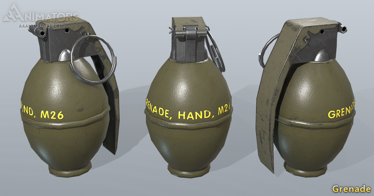 Low Poly Grenade Pack | 3D Weapons | Unity Asset Store