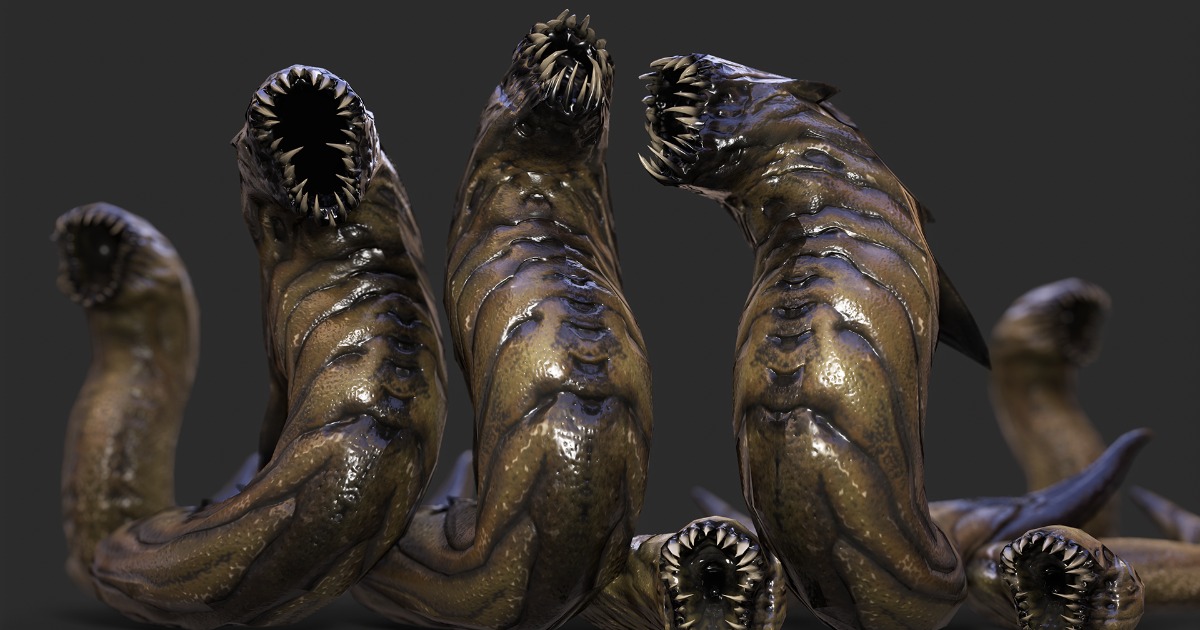 Slimy Worms Collection | 3D Creatures | Unity Asset Store