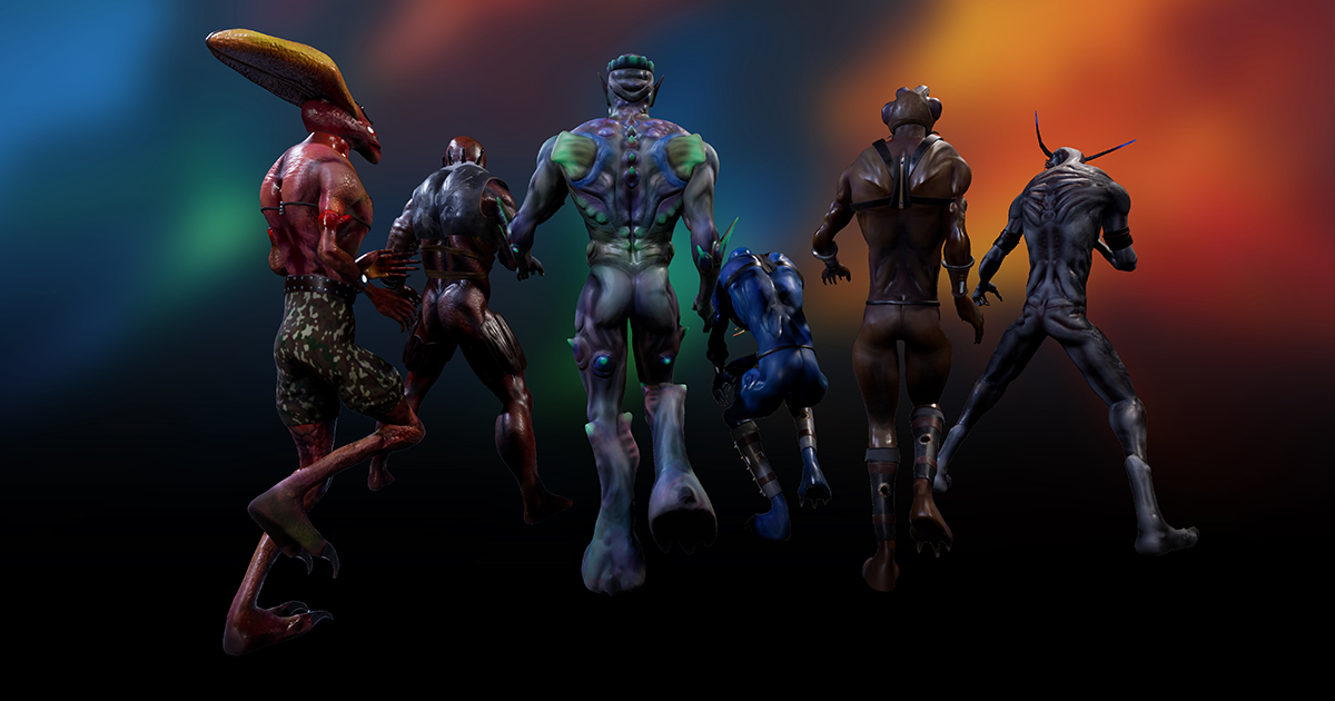 Alien Pack GHS 2 | 3D 생물 | Unity Asset Store