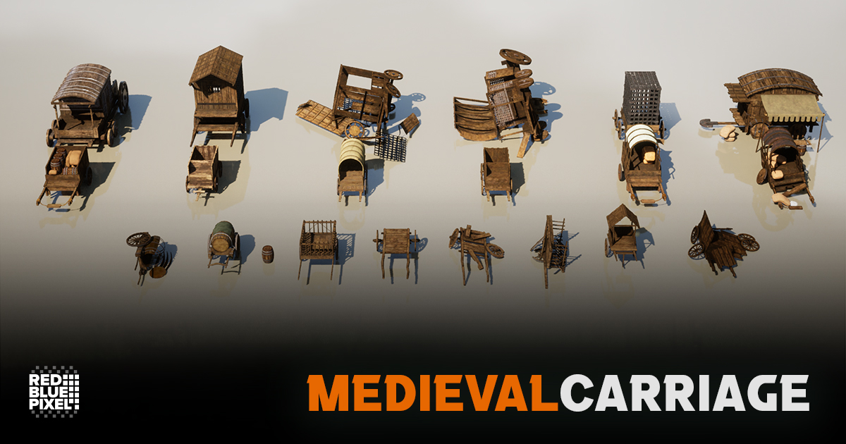 Medieval Carriage | 3D Props | Unity Asset Store