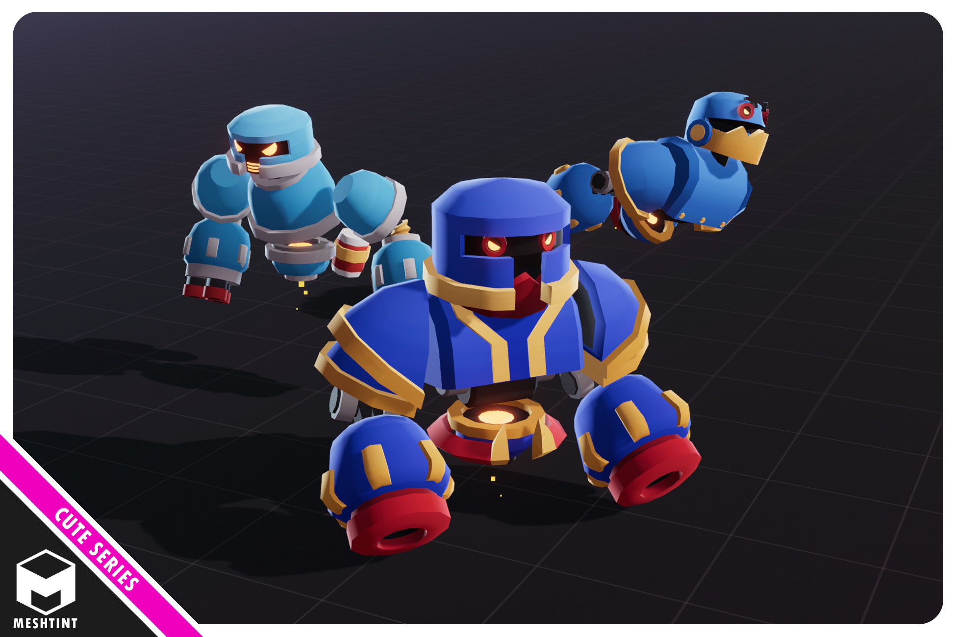 Galaxy Trooper Soldier Robot Evolution Pack Cute Series | 3D Robots ...