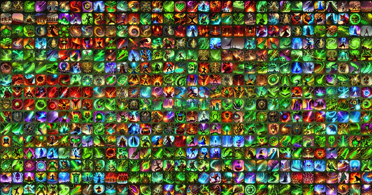 500+ necromancer skill icons | 2D Icons | Unity Asset Store