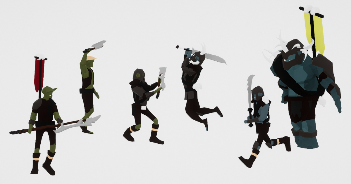 Bastion: Low Poly Orcs | Characters | Unity Asset Store