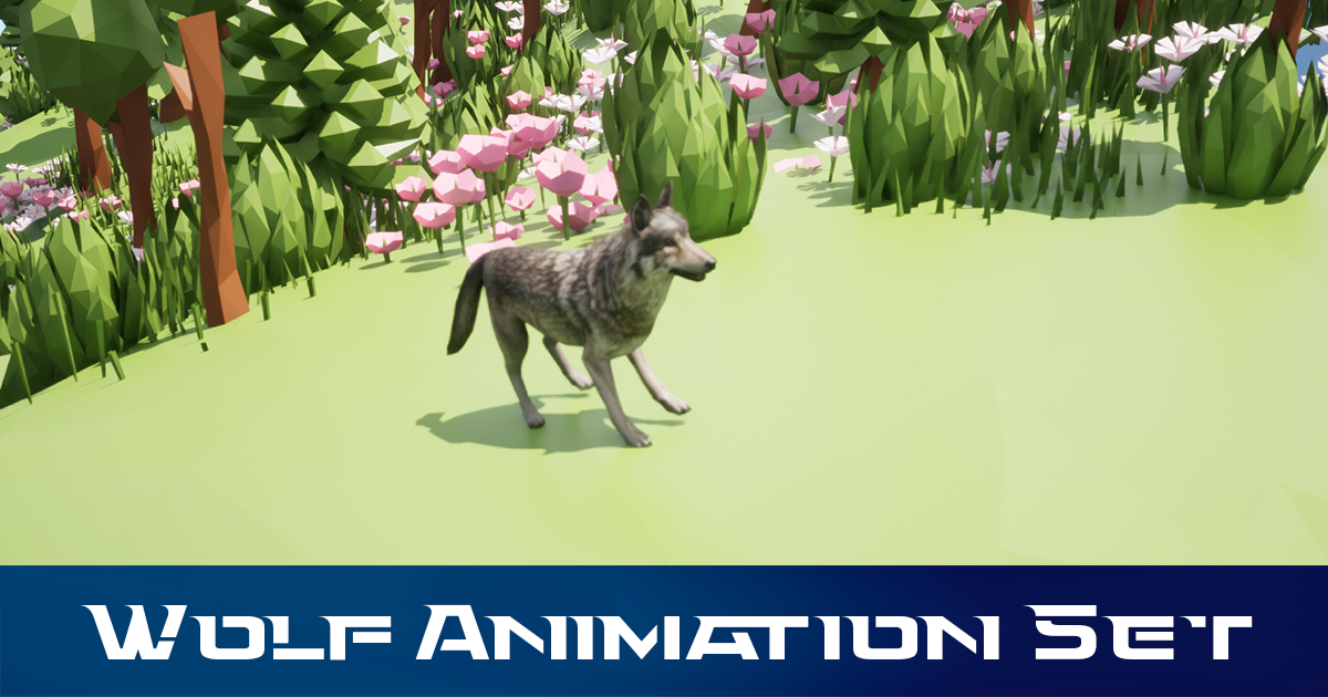 Wolf Animation Set | 3D アニメーション | Unity Asset Store