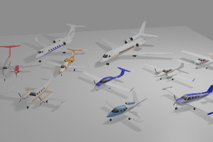 Passenger plane Pack | Unity AssetStore Price down information