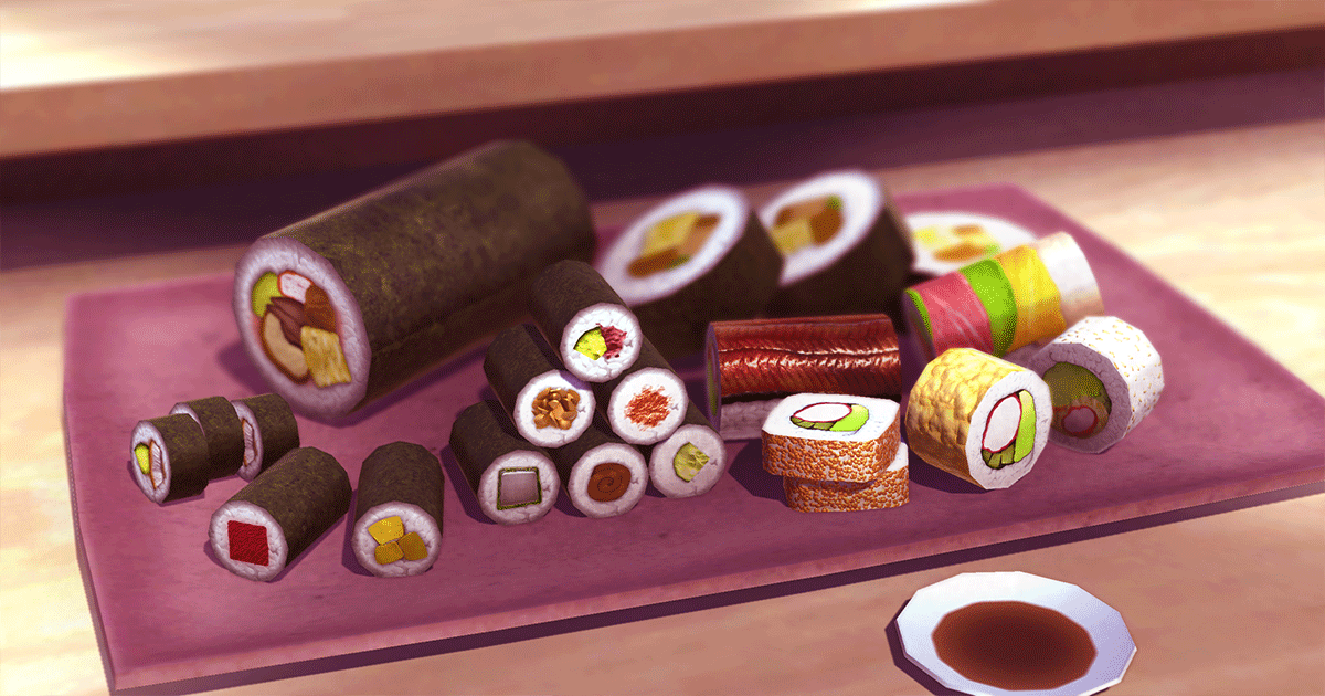 Sushi Roll Chopped | 3D | Unity Asset Store