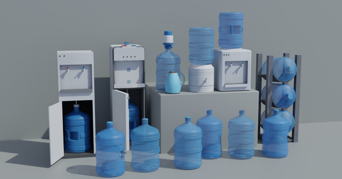 Water Gallons | 3D Props | Unity Asset Store
