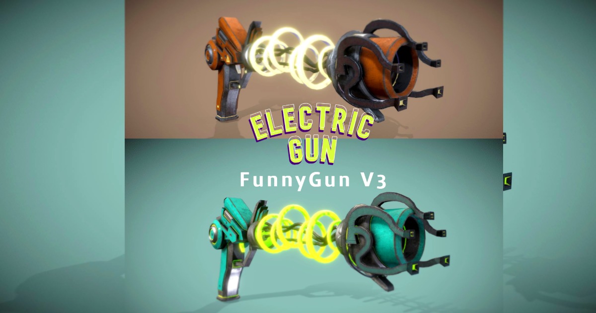 FunnyGun V3 Electric Gun | 3D Weapons | Unity Asset Store