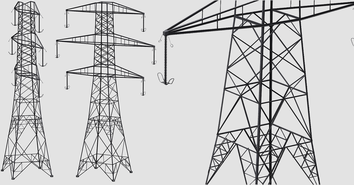 Transmission tower | 3D Industrial | Unity Asset Store