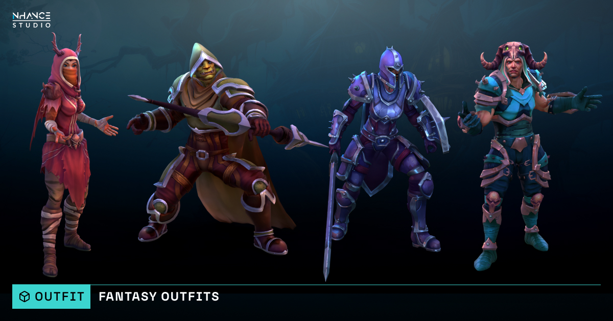 Stylized Fantasy Outfits #2 | 3D 캐릭터 | Unity Asset Store