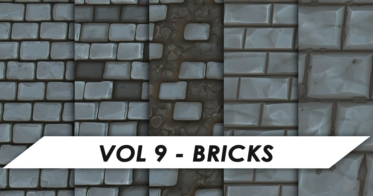 Stylized Textures - Vol 9 - Bricks 2 | 2D Textures & Materials | Unity ...