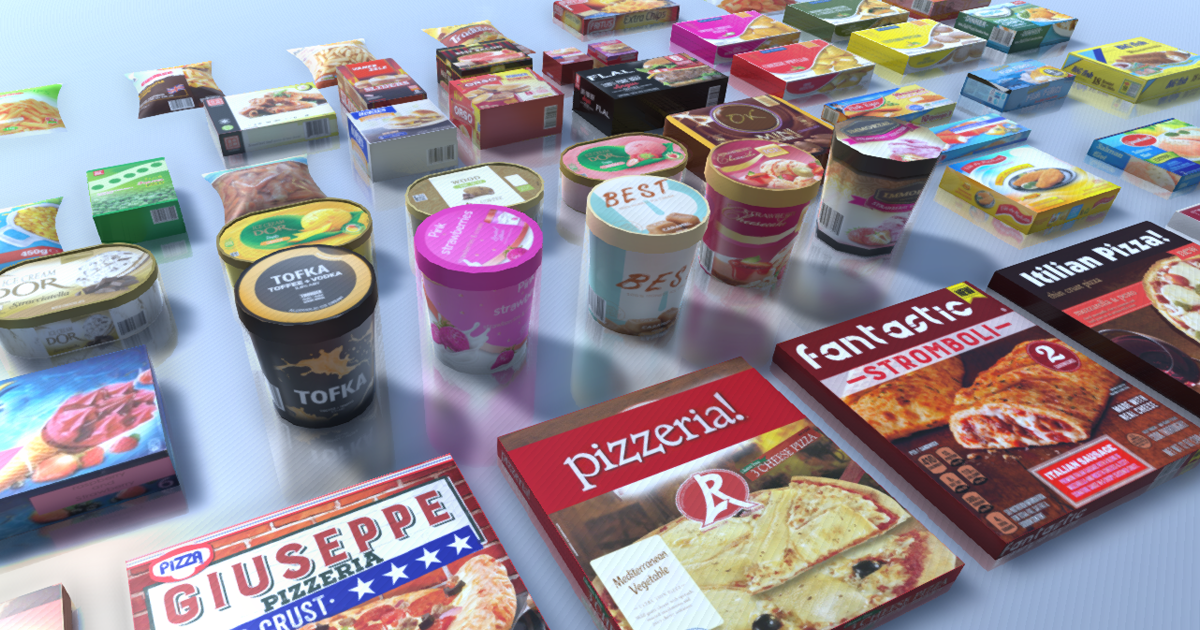 Frozen products with LOD | 3D Food | Unity Asset Store