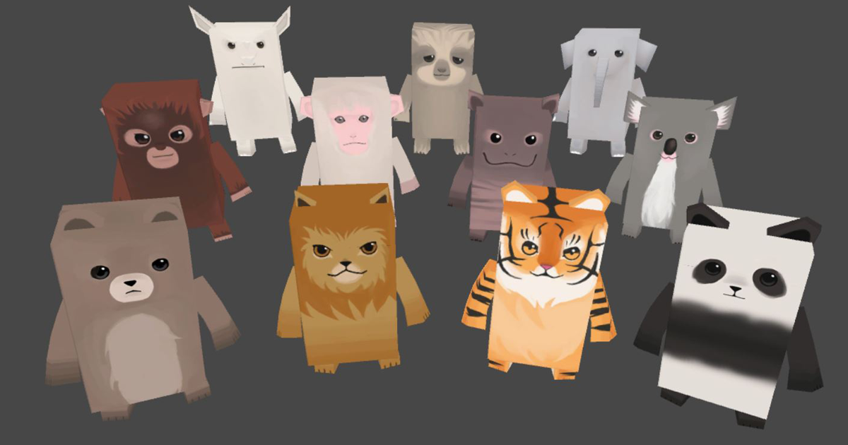 Cube-Animal_Pack 2 | 3D 캐릭터 | Unity Asset Store