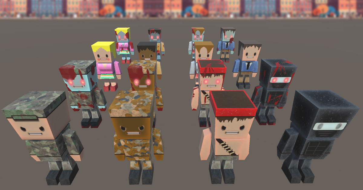 Soldiers and Zombies | 3D 캐릭터 | Unity Asset Store